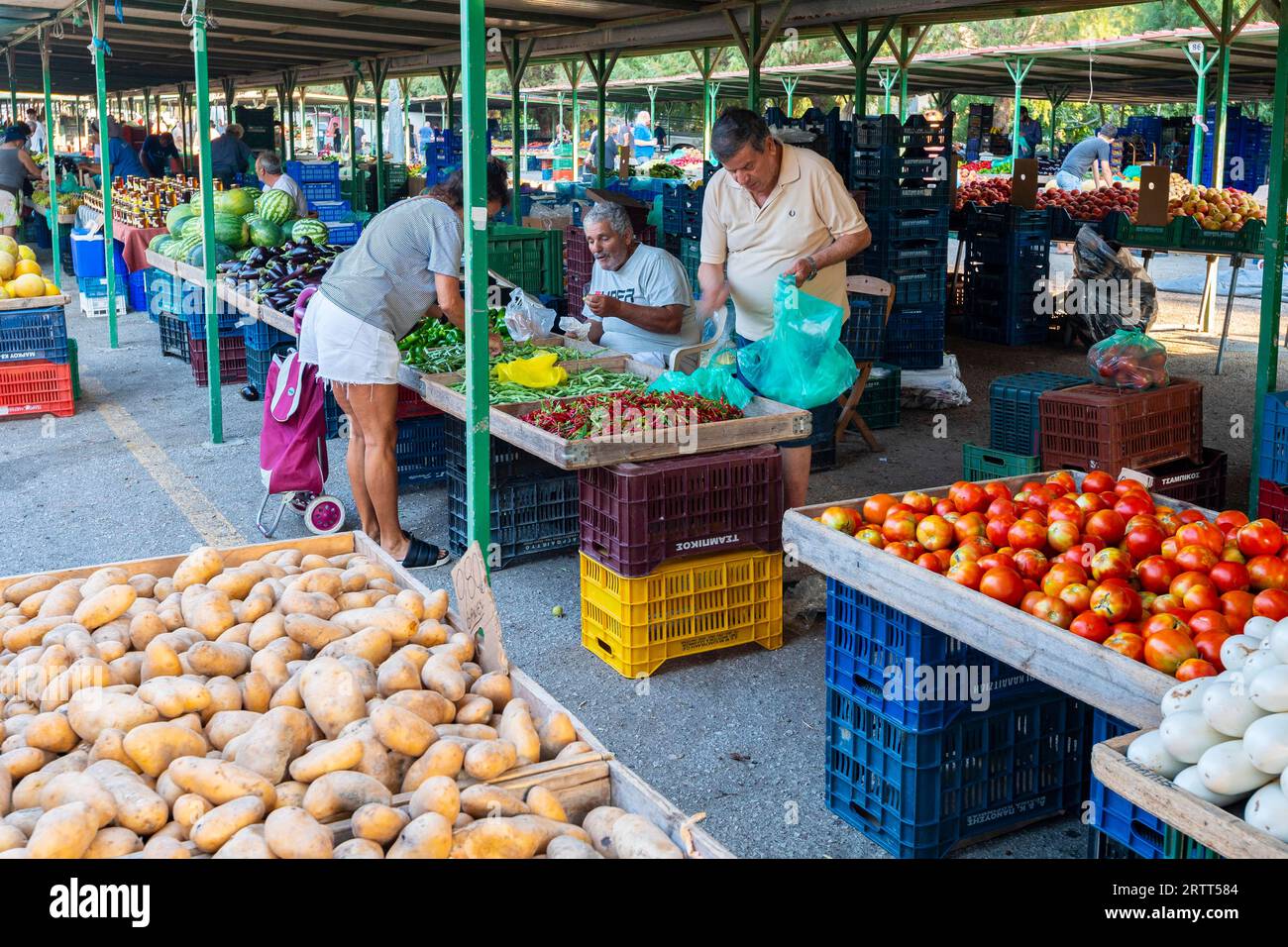Fruit vegetables market city greece hi-res stock photography and images - Alamy