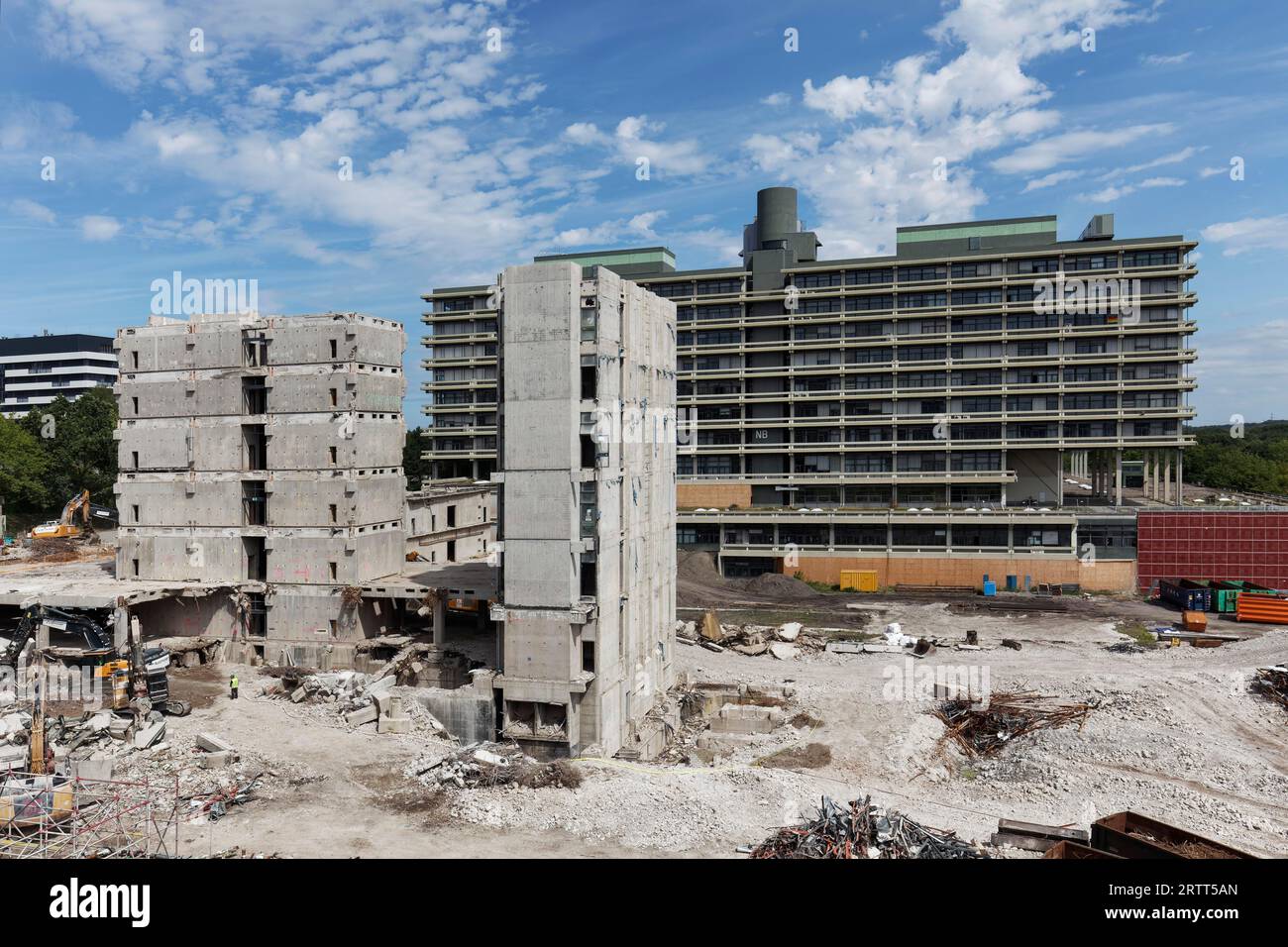 Ruhr-Universitaet Bochum, RUB, demolition building NA, natural sciences ...