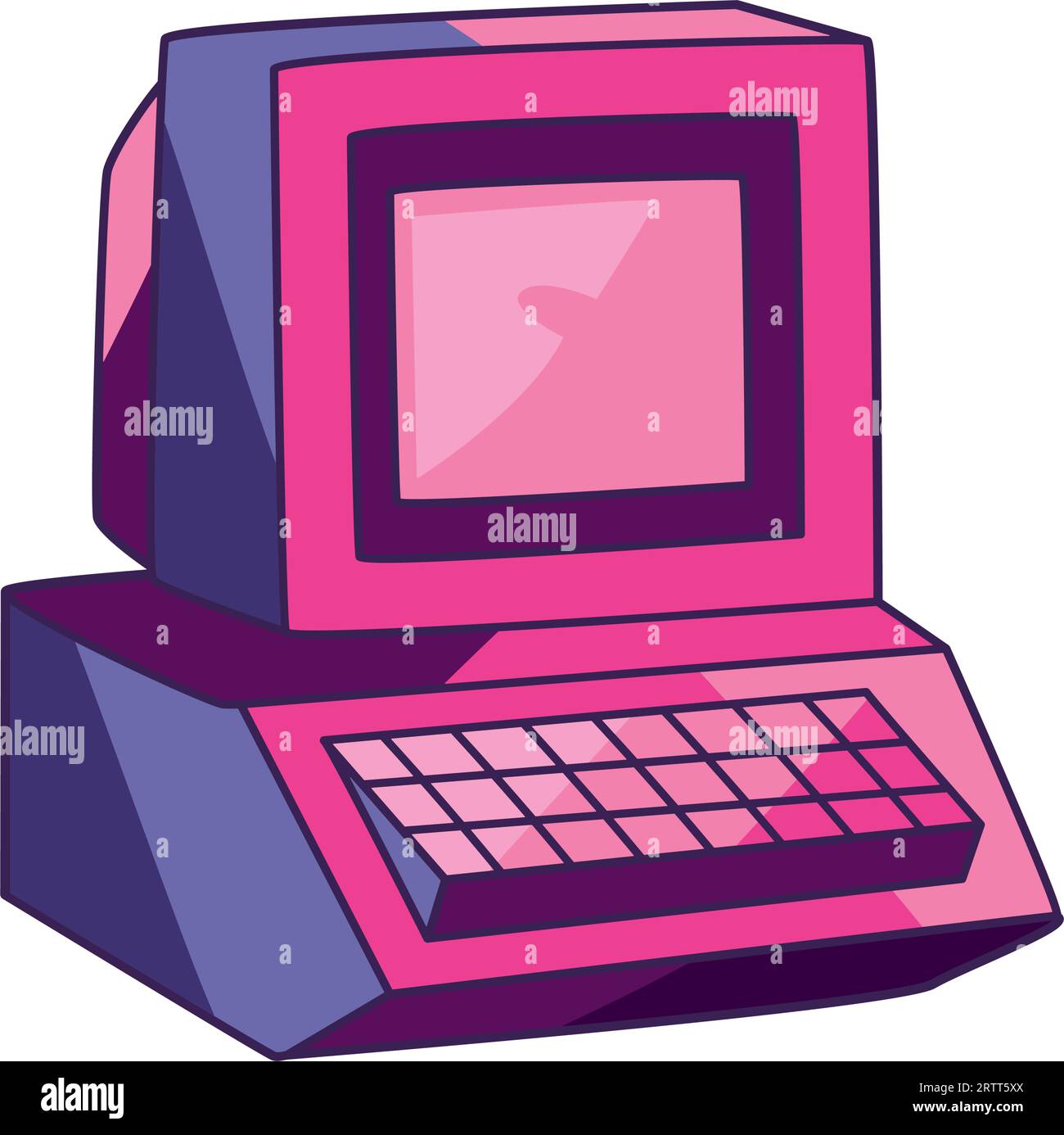 1990s desktop computer Stock Vector Images - Alamy