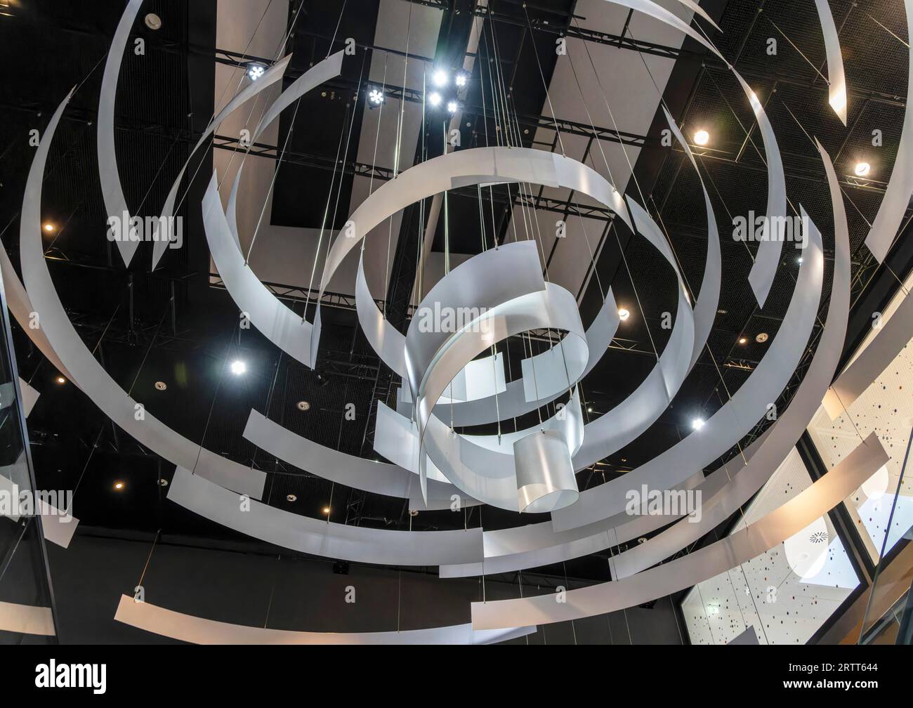 Exhibition Discover the Future, ceiling lighting in the foyer, Futurium ...