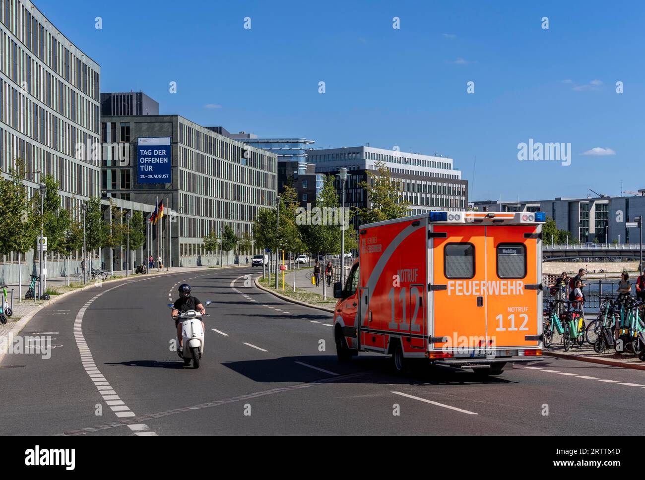 Berlin Fire Brigade emergency ambulance, Berlin, Germany Stock Photo ...