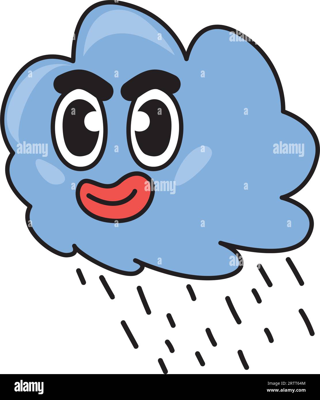weather cartoon character rain cloud Stock Vector Image & Art - Alamy
