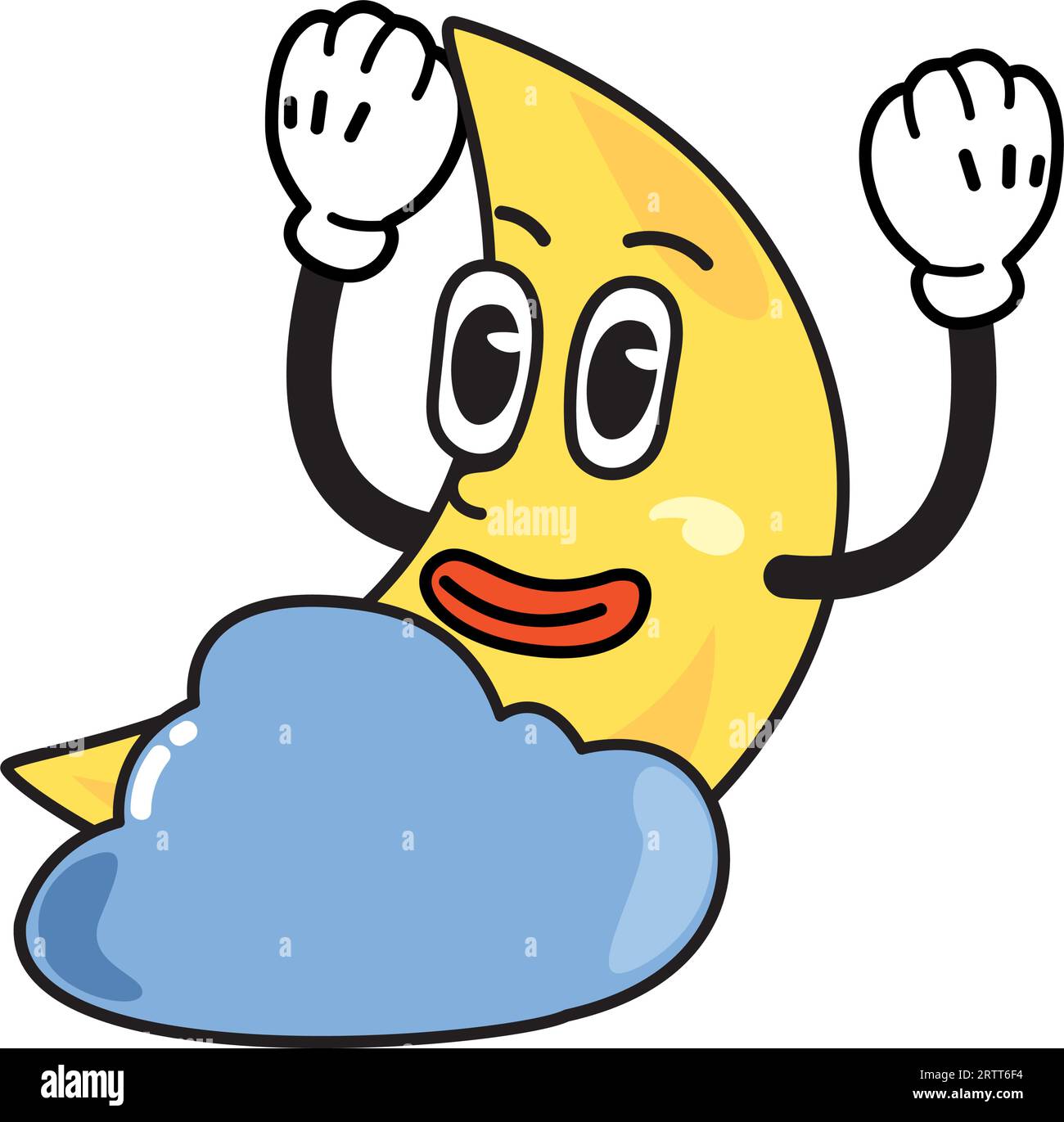 weather cartoon character night Stock Vector Image & Art - Alamy