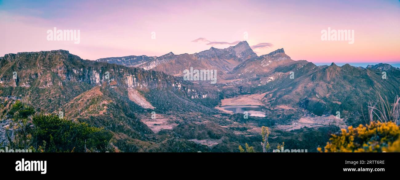 Photo of mountains and lake in Trikora, Papua, Indonesia. This is very ...