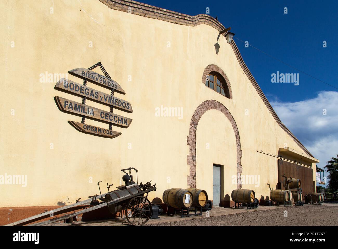 Mendoza, Argentina, November 23, 2015: Main builing of the Familia ...