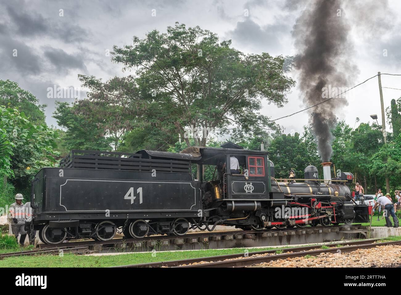 Tiradentes, Brazil, Dec 30, 2015: Old May Smoke train in Tiradentes, a ...