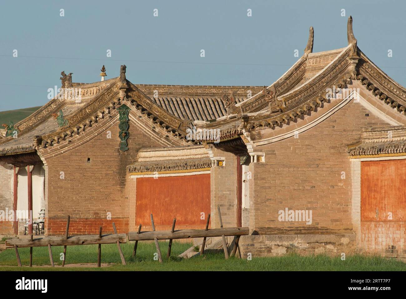 Temple in the interior of the Erdene Zuu Khiid Monastery, Karakorum ...