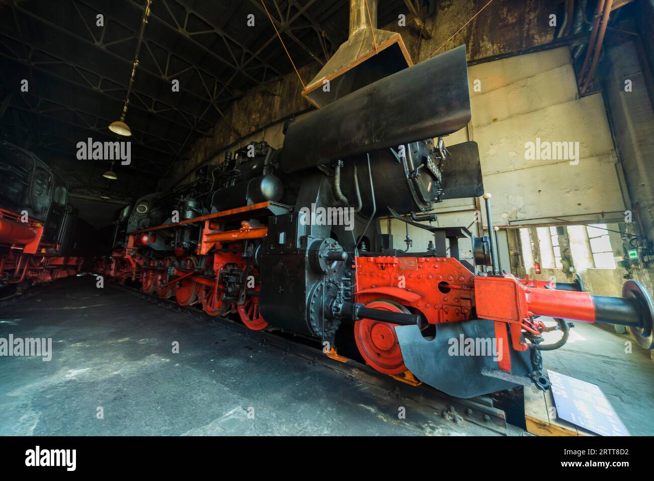 Saxon Railway Museum Chemnitz, steam locomotive 38205 Stock Photo - Alamy