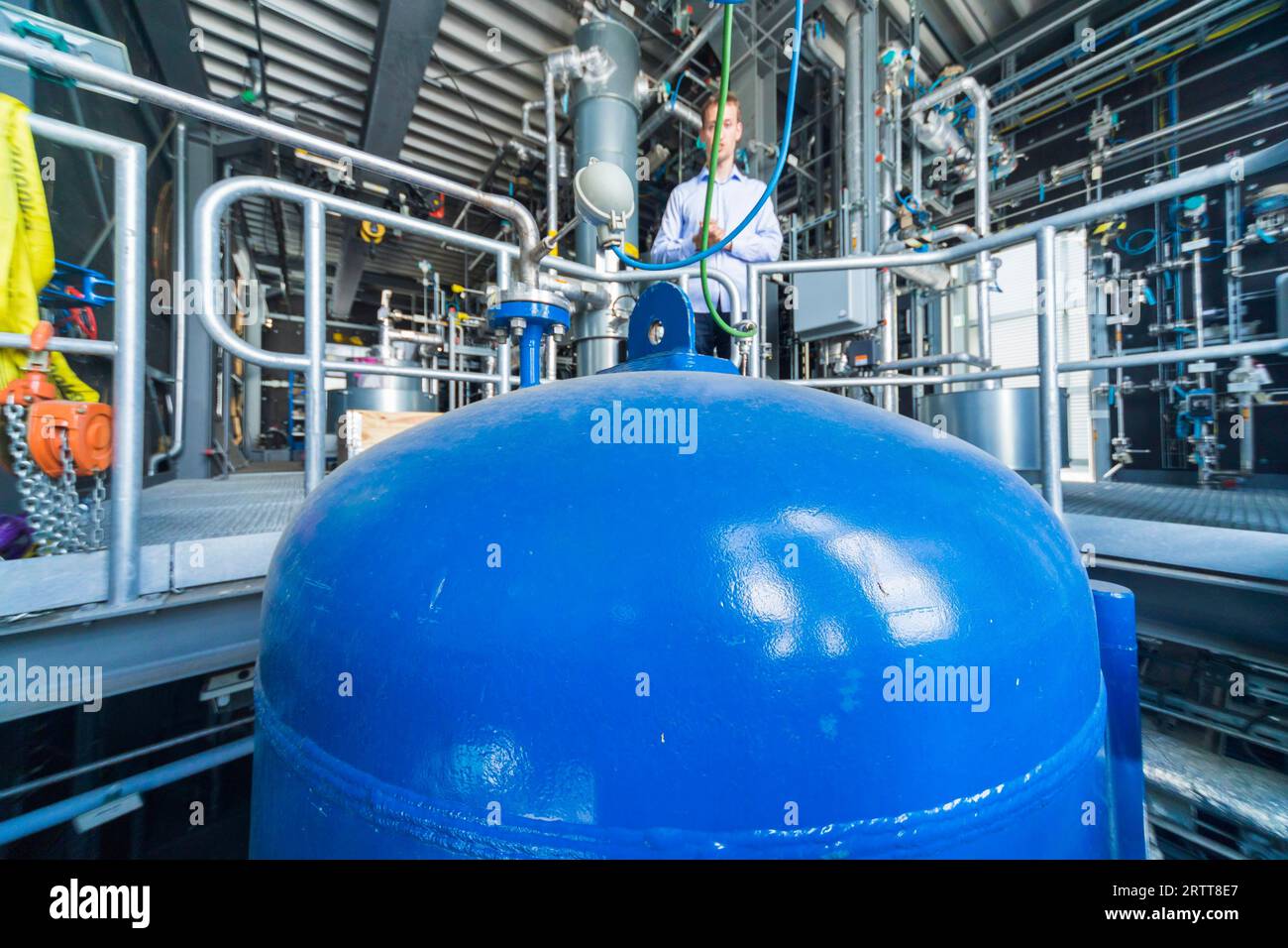 Pilot plant for fuel production. Here, carbon neutral fuel is produced ...