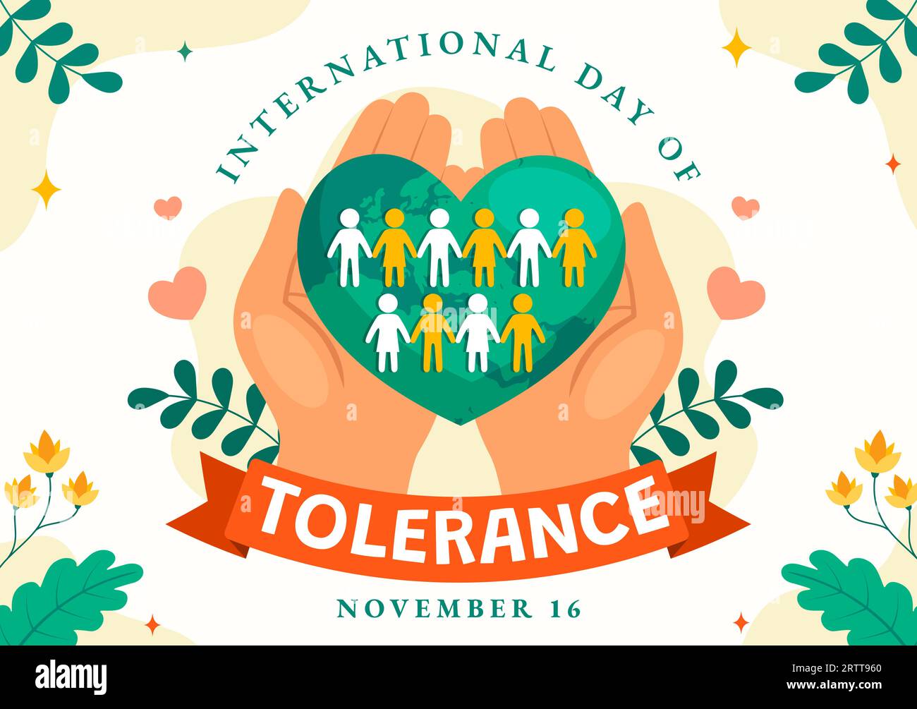 International Day for Tolerance Vector Illustration on November 16 with ...