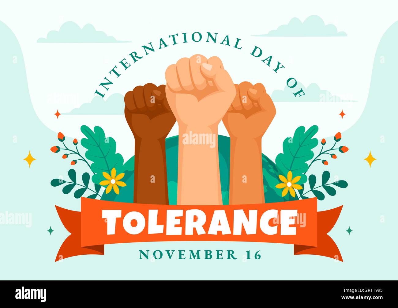 International Day for Tolerance Vector Illustration on November 16 with ...