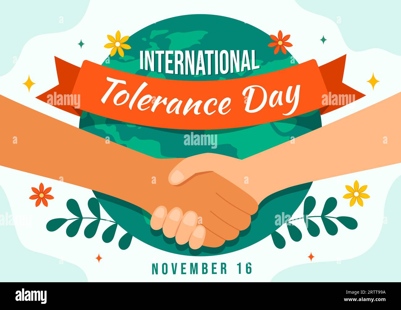 International Day for Tolerance Vector Illustration on November 16 with ...