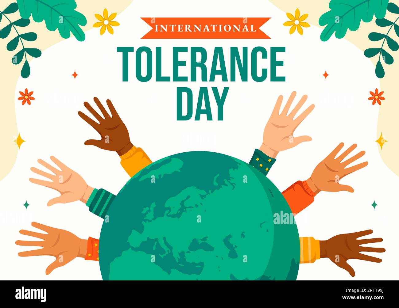 International Day for Tolerance Vector Illustration on November 16 with ...