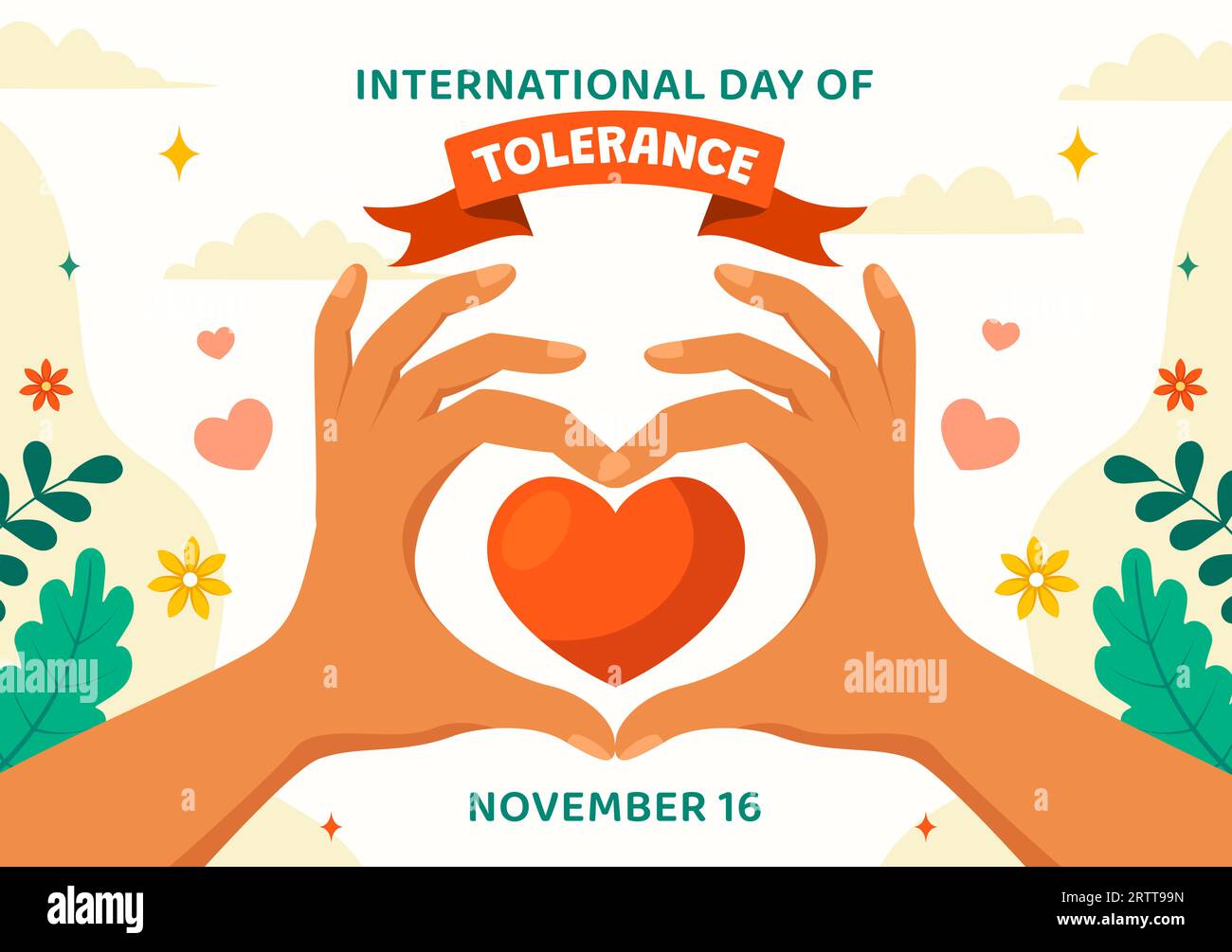 International Day for Tolerance Vector Illustration on November 16 with ...