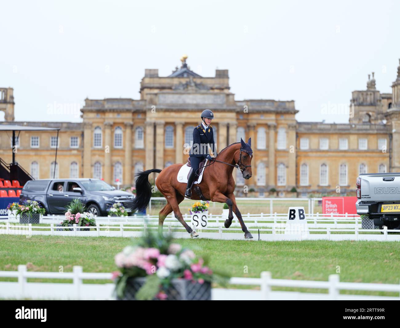 Libussa Lubbeke of Germany with Caramia 34 during the dressage test at ...