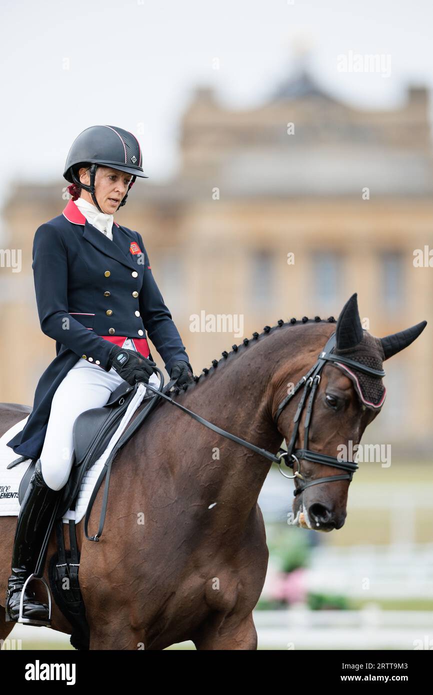Sarah Bullimore of Great Britain with Irish Trump during the dressage ...