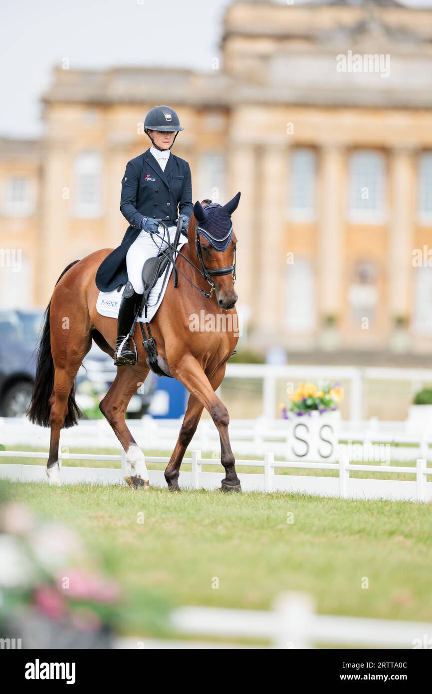 Julia Krajewski of Germany with Ero De Cantraie during the dressage ...