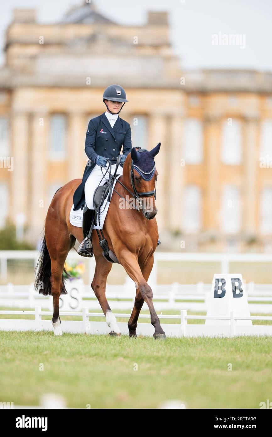 Julia Krajewski of Germany with Ero De Cantraie during the dressage ...