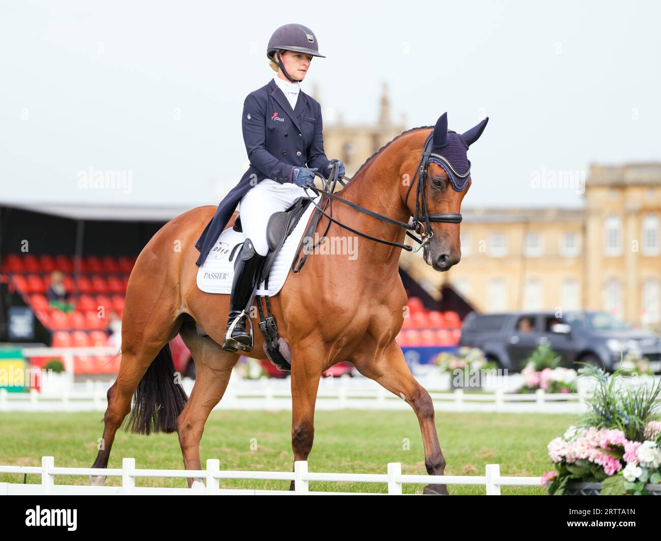 Julia Krajewski of Germany with Ero De Cantraie during the dressage ...