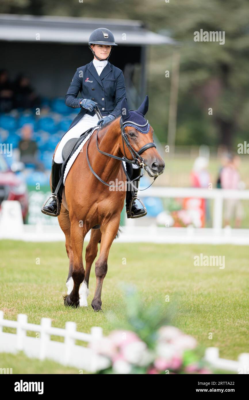 Julia Krajewski of Germany with Ero De Cantraie during the dressage ...