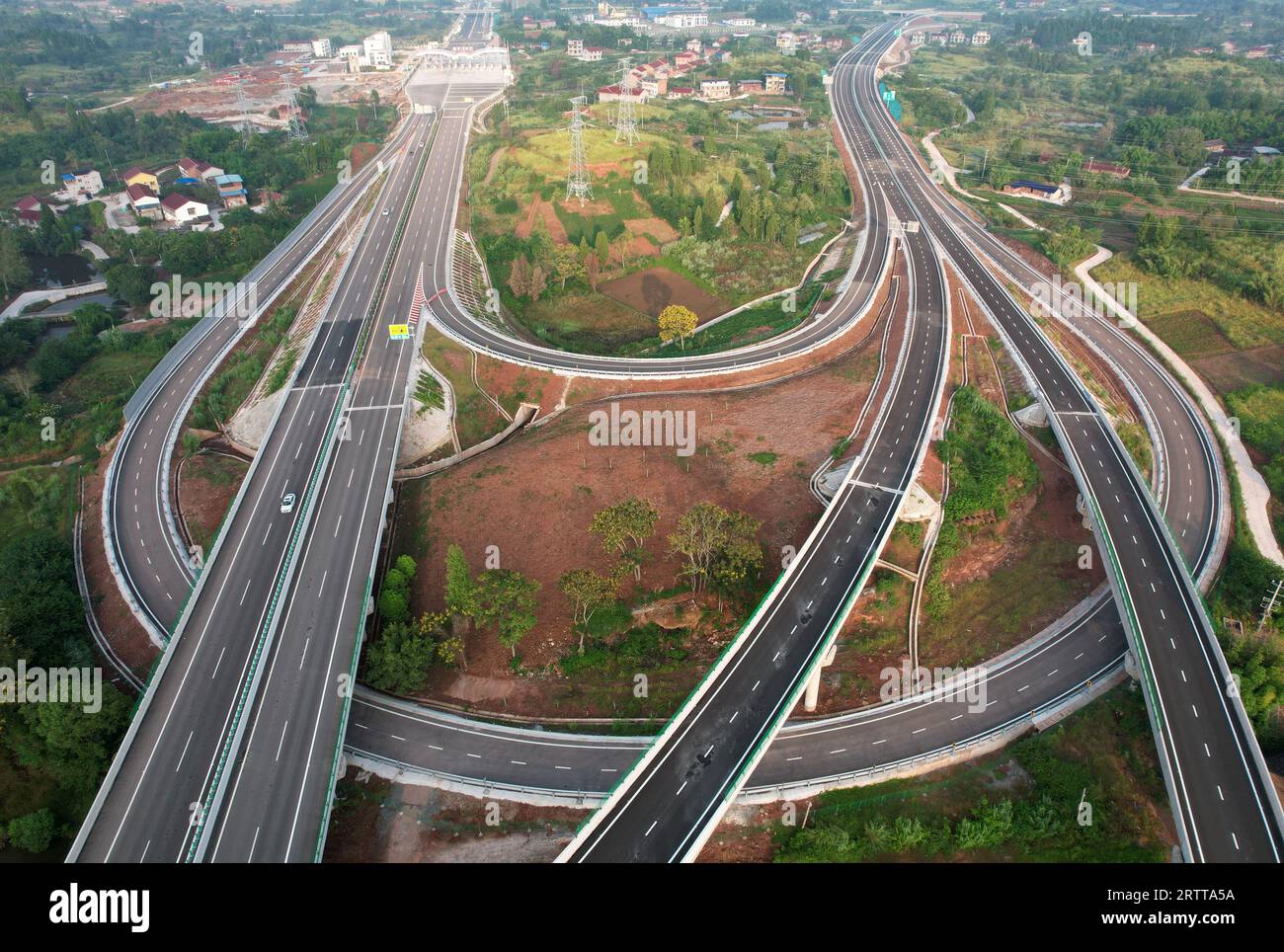 NEIJIANG, CHINA - SEPTEMBER 15, 2023 - Aerial photo shows the Neijiang ...