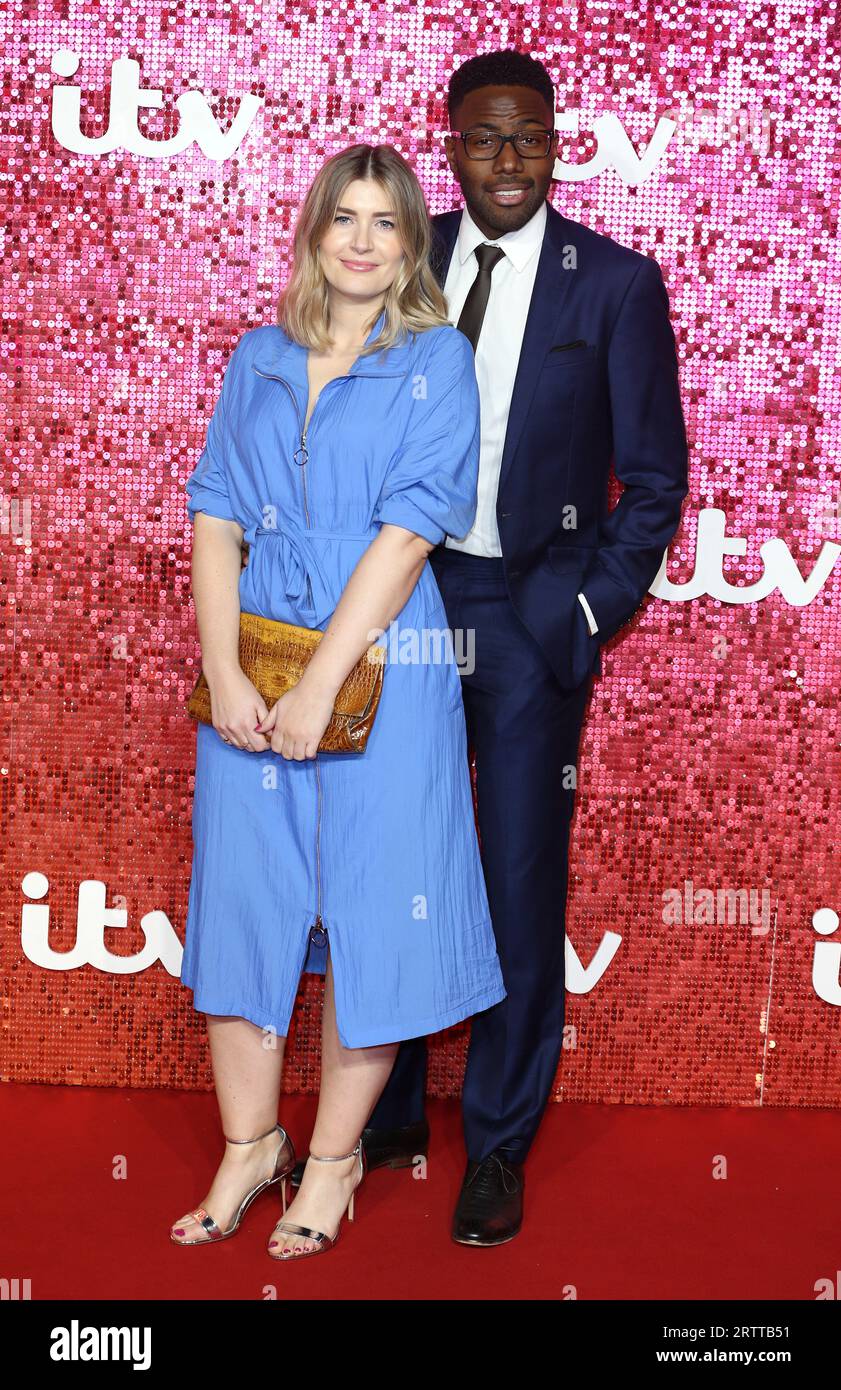 Daniel Lawrence (R) attends the ITV Gala at the London Palladium in ...