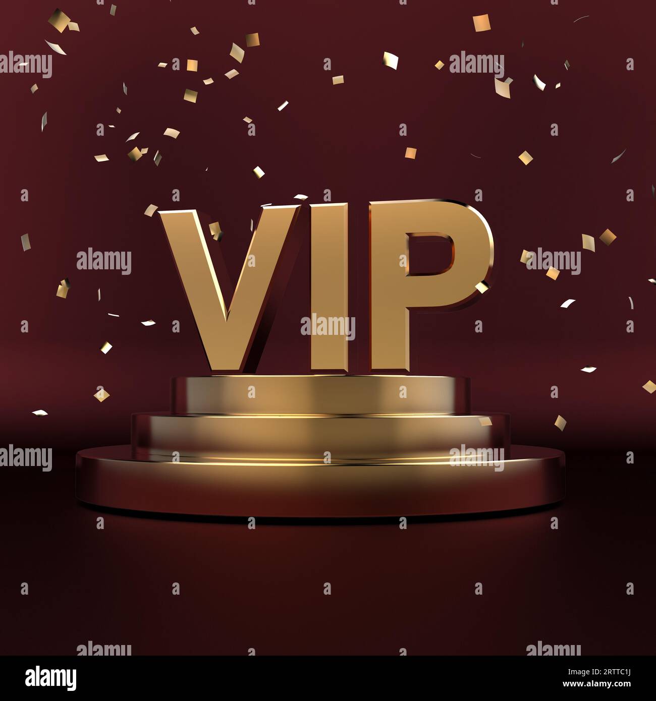 3D graphic concept of award, very important people, vip Stock Photo - Alamy