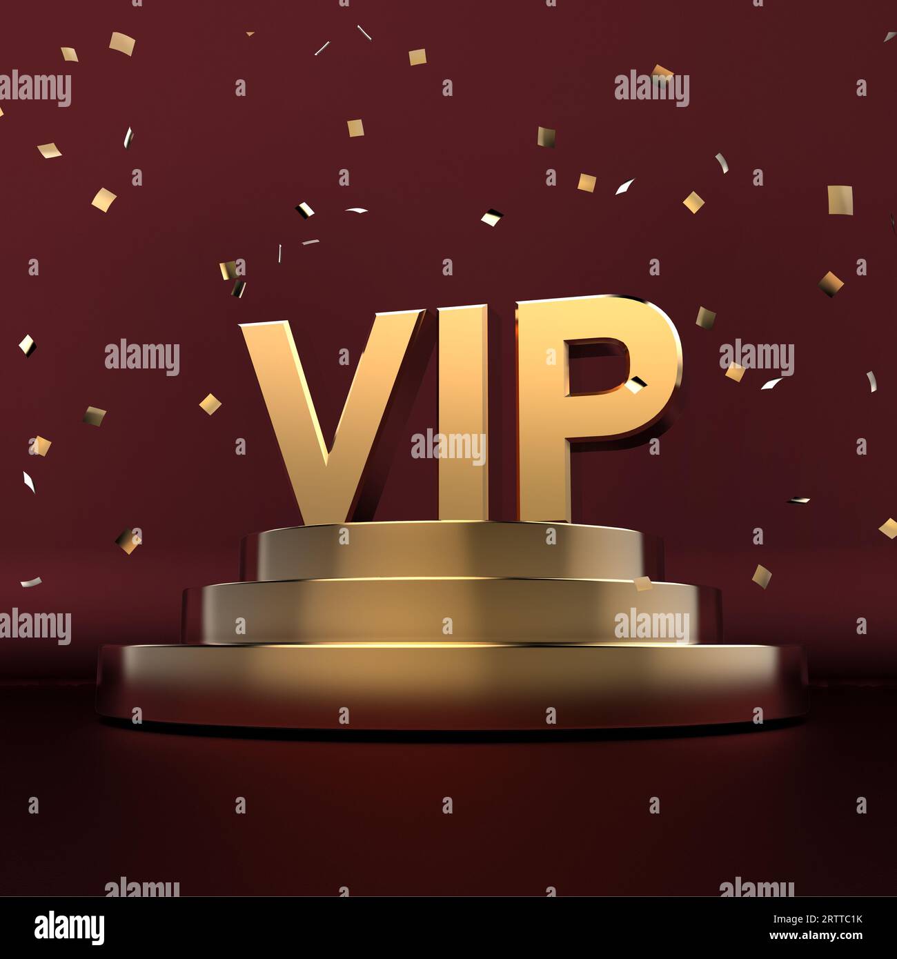 3D graphic concept of award, very important people, vip Stock Photo - Alamy