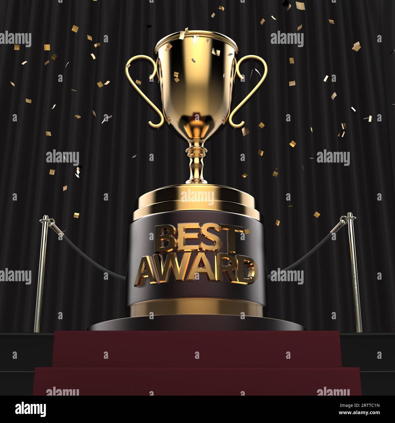 3D graphic concept of award, trophy Stock Photo - Alamy