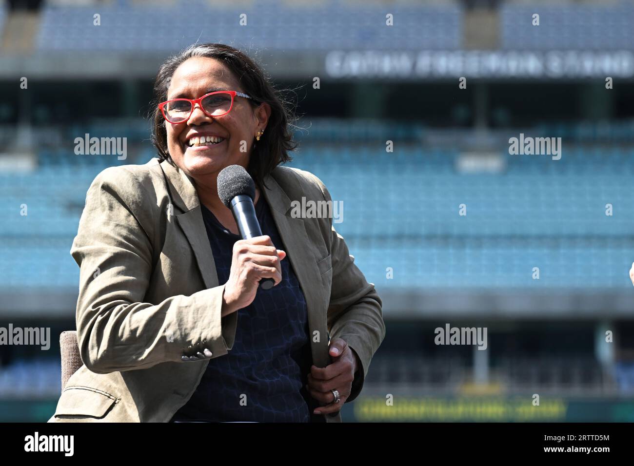 Sydney, Australia. 15th Sep, 2023. Olympic champion Cathy Freeman set ...