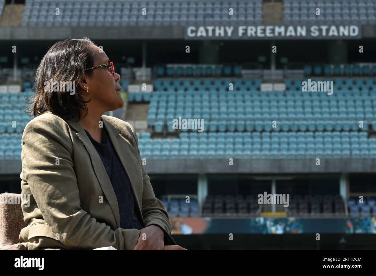 Sydney, Australia. 15th Sep, 2023. Olympic champion Cathy Freeman set ...
