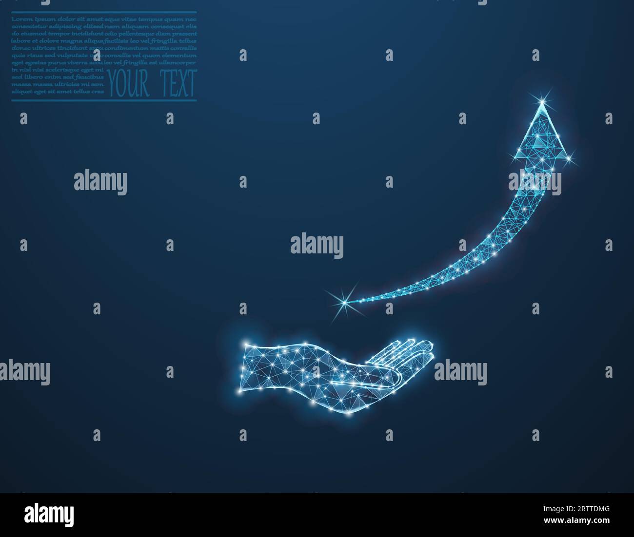 Stock trading on blue Stock Vector Images - Alamy