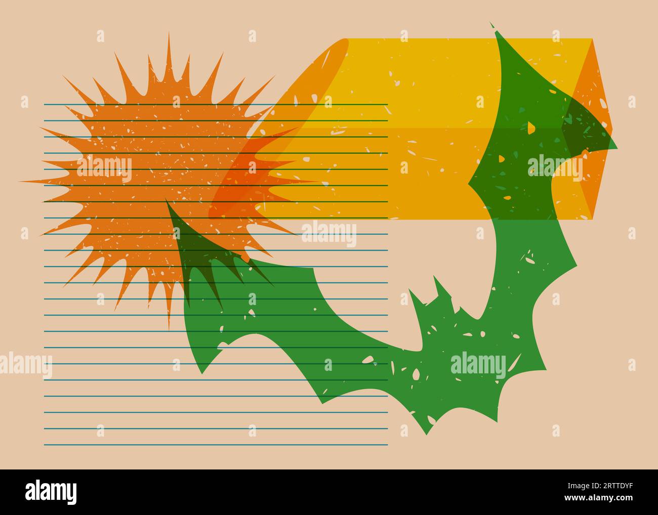 Risograph halloween bat geometric shapes hi-res stock photography and ...