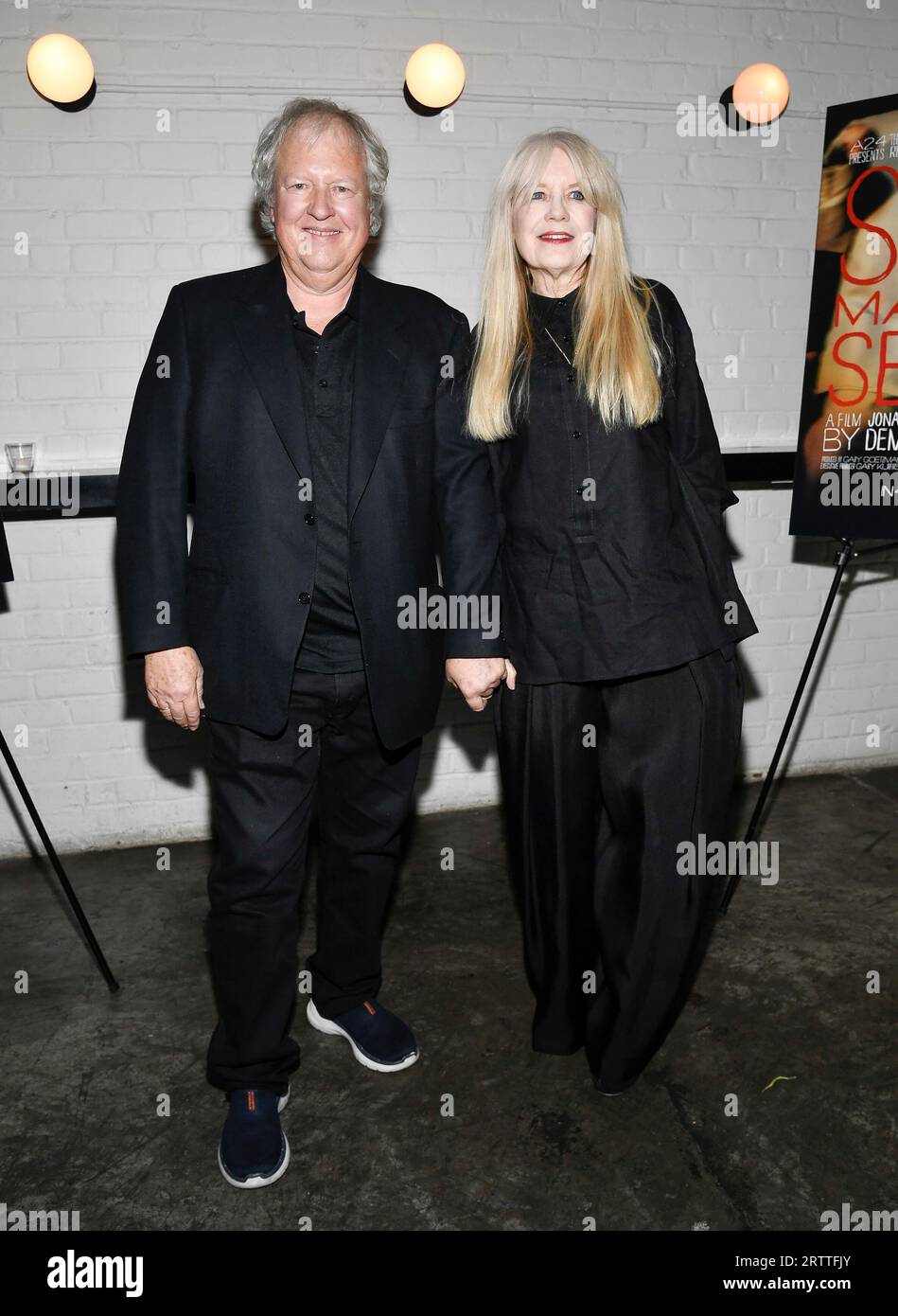 Chris Frantz, left, and Tina Weymouth attend a special screening of ...