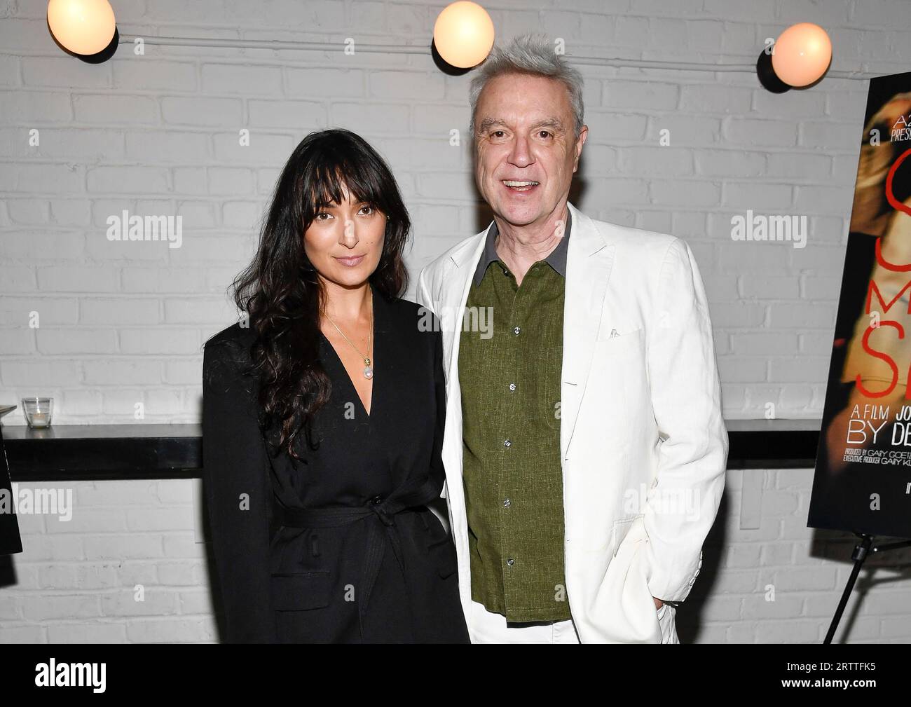 David Byrne, right, and daughter Malu Byrne attend a special screening ...