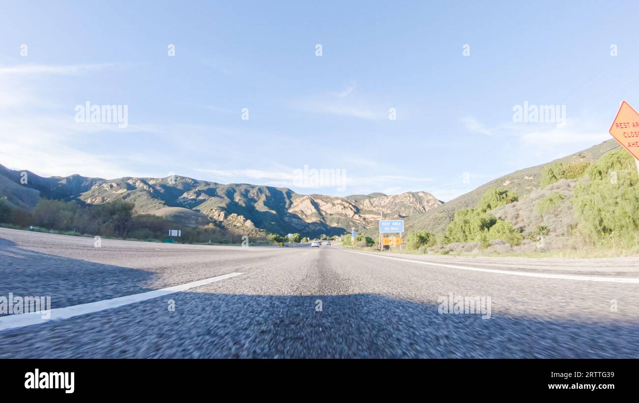 Scenic Day Drive on HWY 101, El Capitan Beach Stock Photo - Alamy