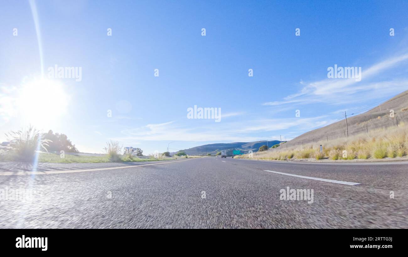 Daytime Journey on HWY 101 Near California Coast Stock Photo - Alamy