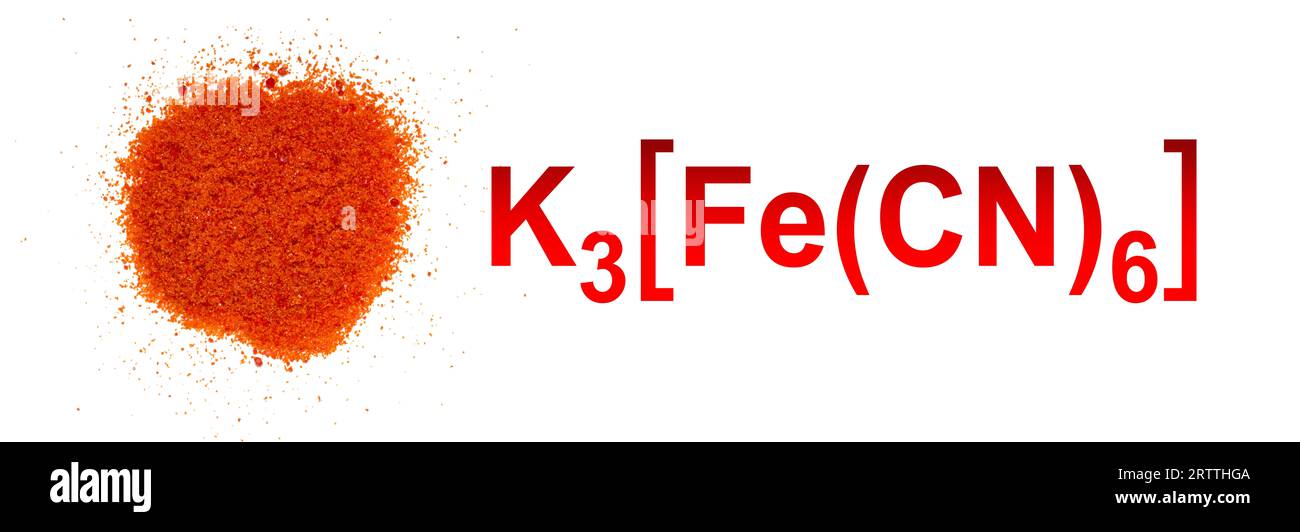 Potassium Ferricyanide with chemical formula, chemical ingredient on ...