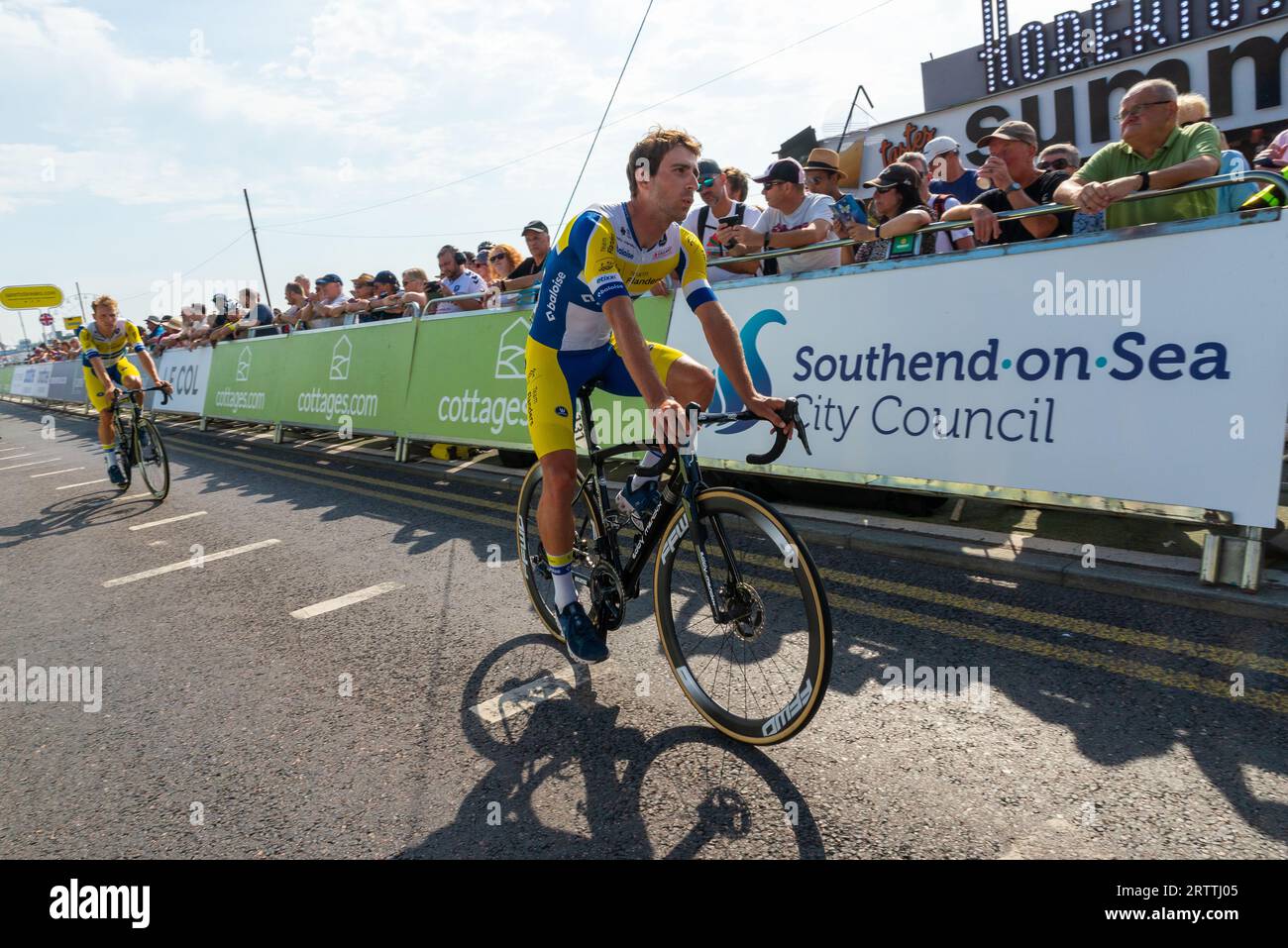 Kamiel Bonneu of team Flanders Baloise at the Tour of Britain cycle ...