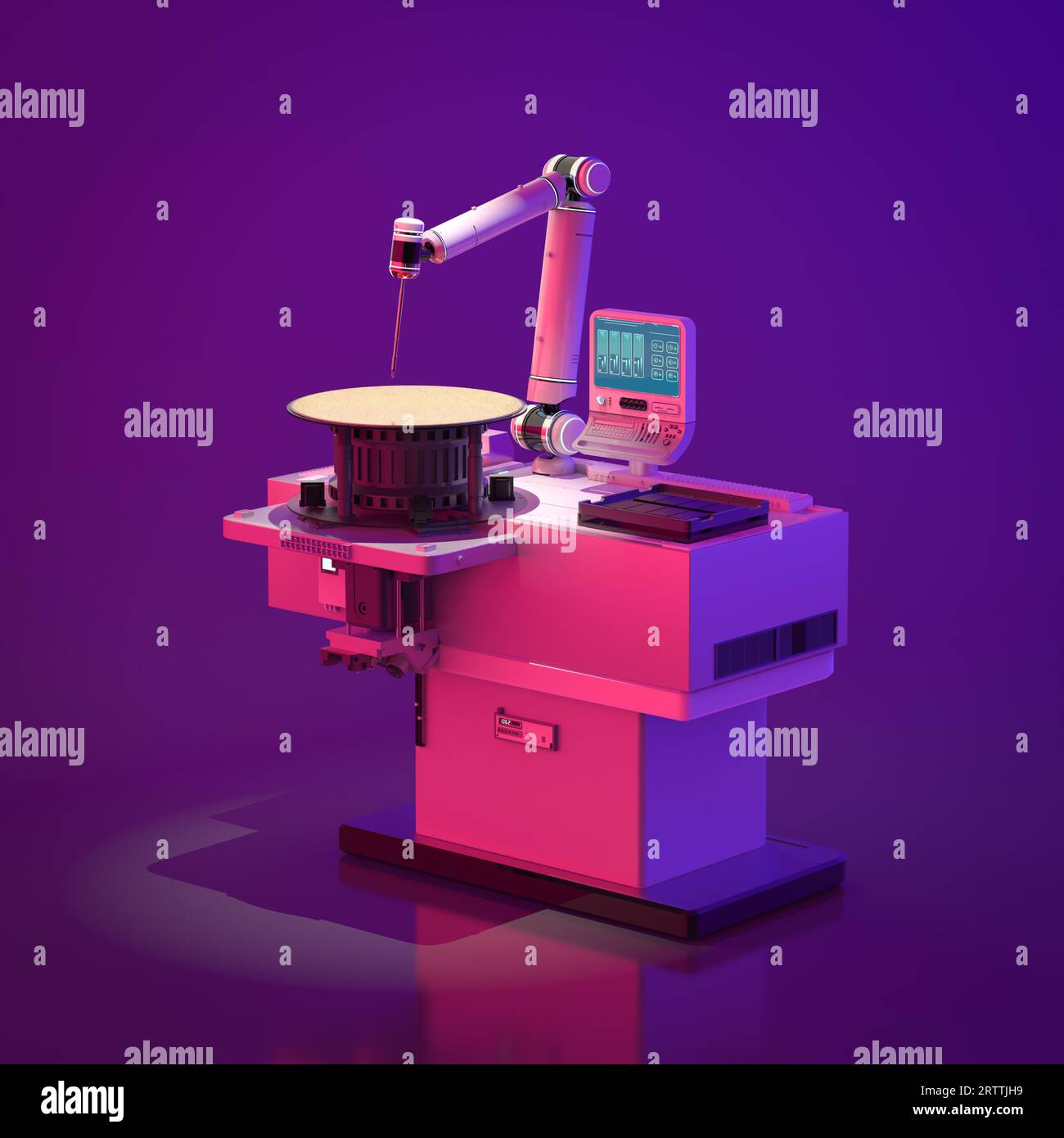 Semiconductor manufacturing with 3d rendering robotic arms with silicon ...