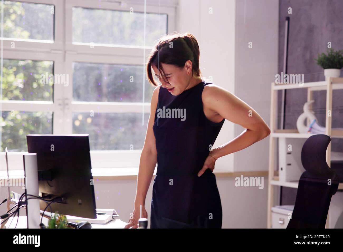 Woman poor posture using hi-res stock photography and images - Alamy
