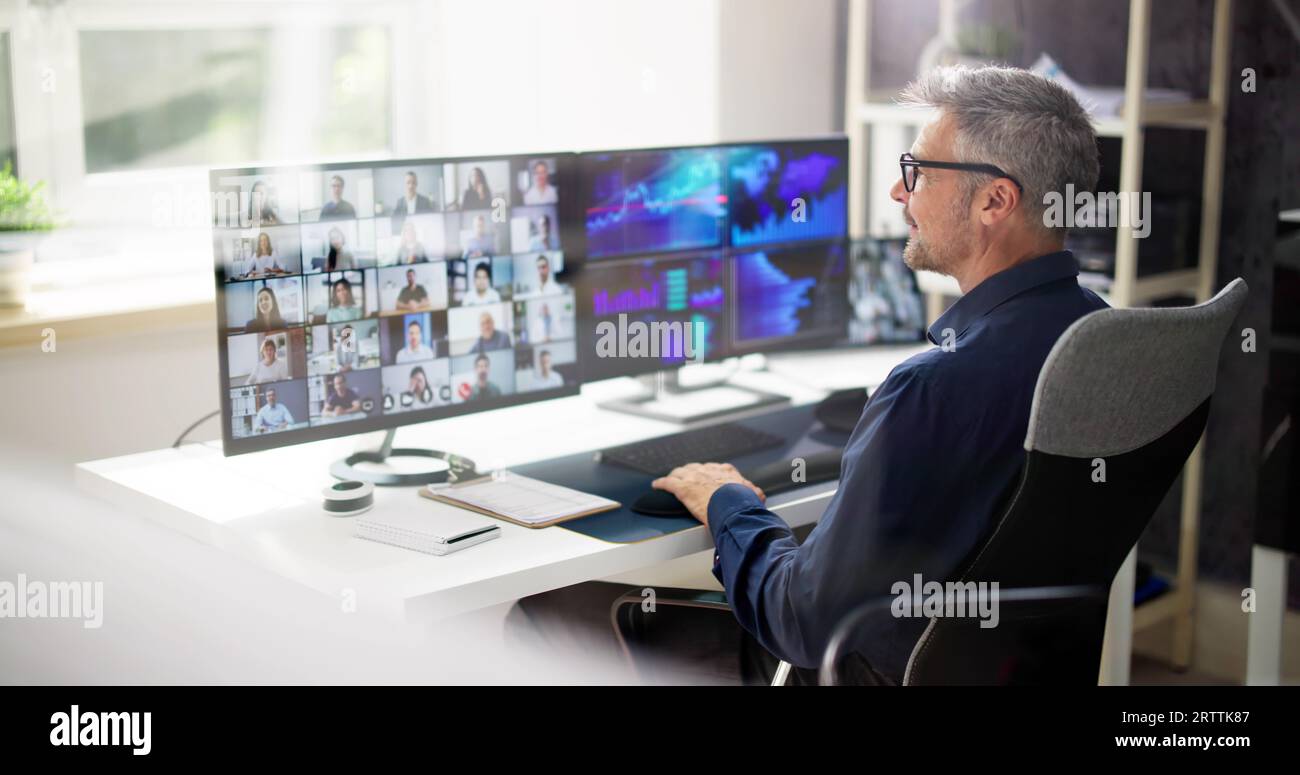 Multiple video screens call hi-res stock photography and images - Alamy