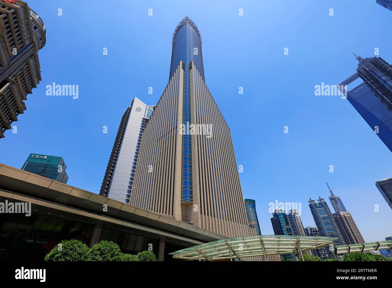Shanghai, China - June 1, 2018: Architectural scenery of Bank of China ...