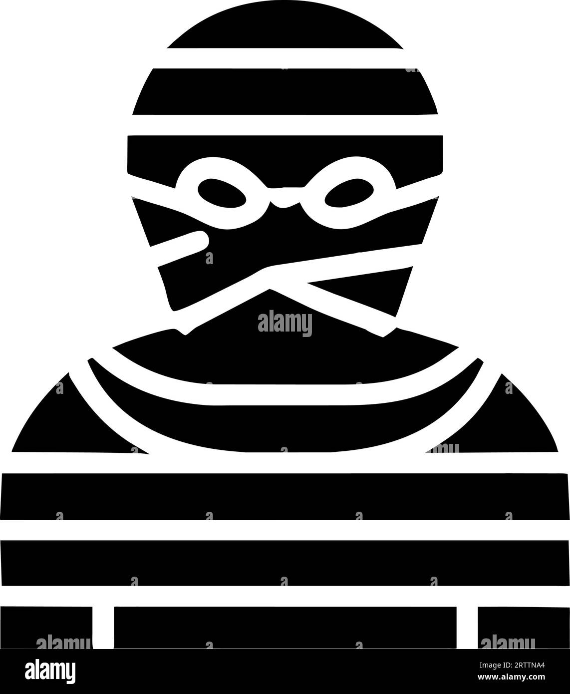 mummy character halloween silhouette style Stock Vector Image & Art - Alamy