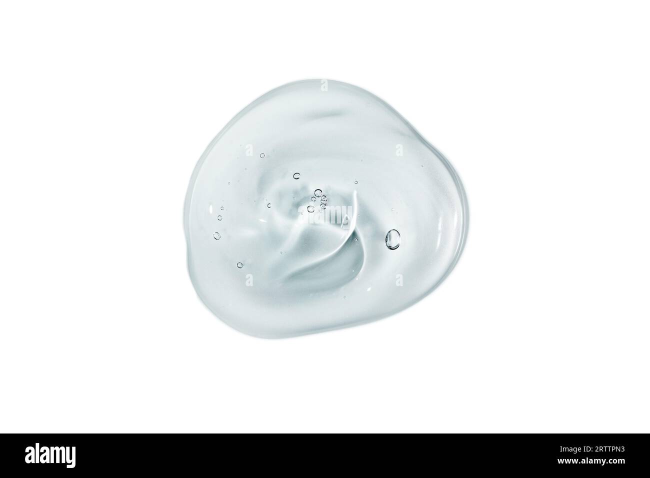 Serum gel swatch isolated on white background. Cosmetic transparent gel ...