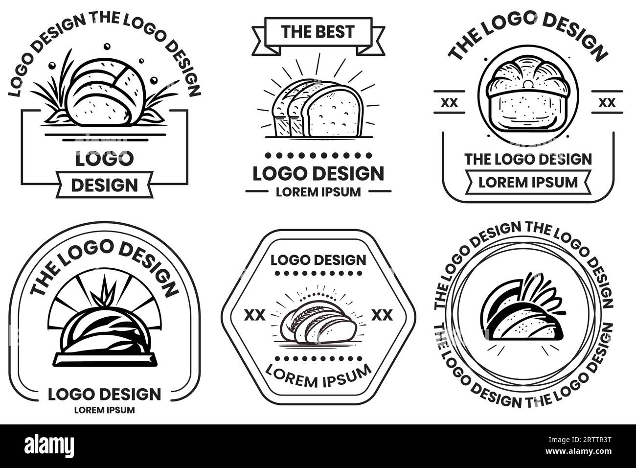 Bread shop logo hi-res stock photography and images - Alamy