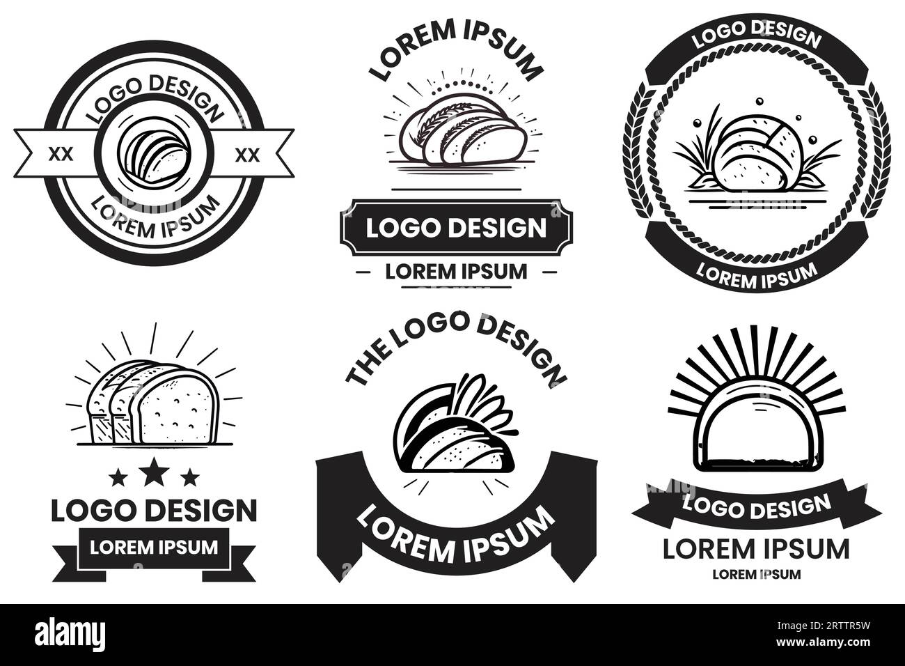 Bread shop logo hi-res stock photography and images - Alamy