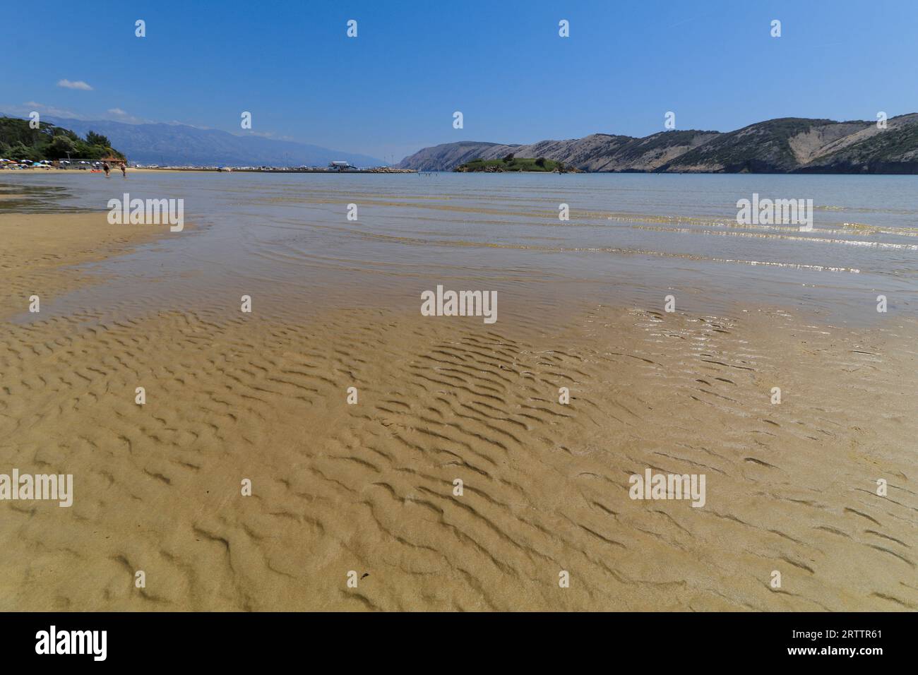 Paradise sandy beach on the island of Rab in Croatia Stock Photo - Alamy