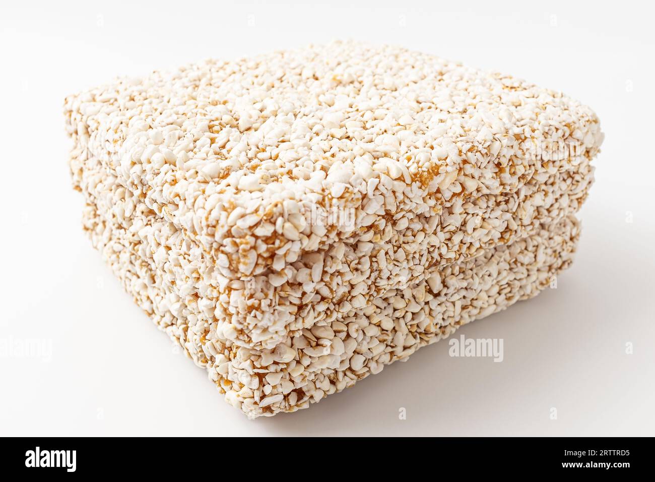 Traditional Korean snack made from glutinous rice and grain syrup on ...