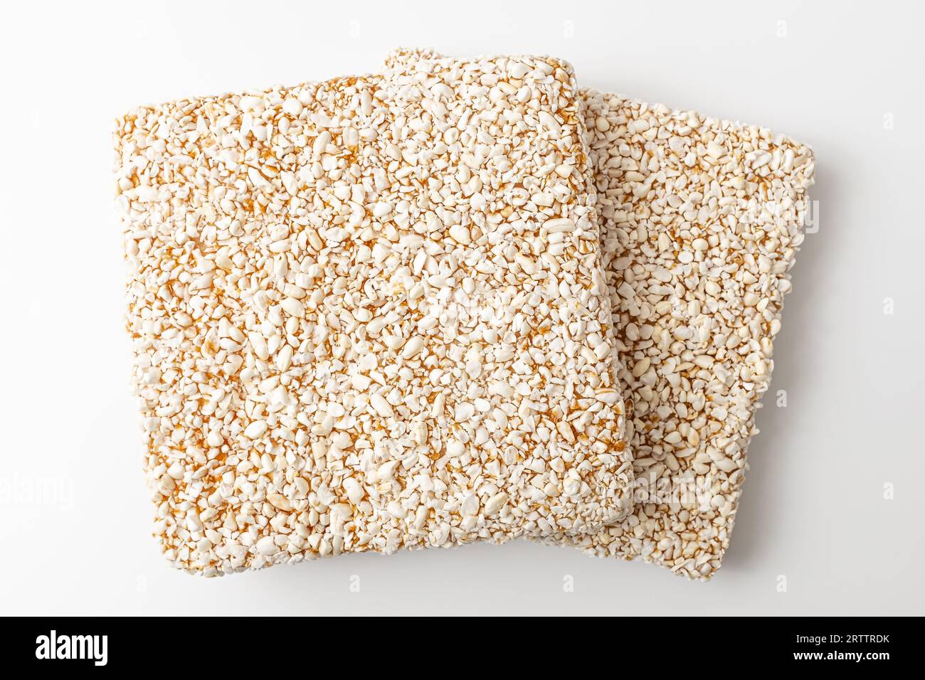 Traditional Korean snack made from glutinous rice and grain syrup on ...